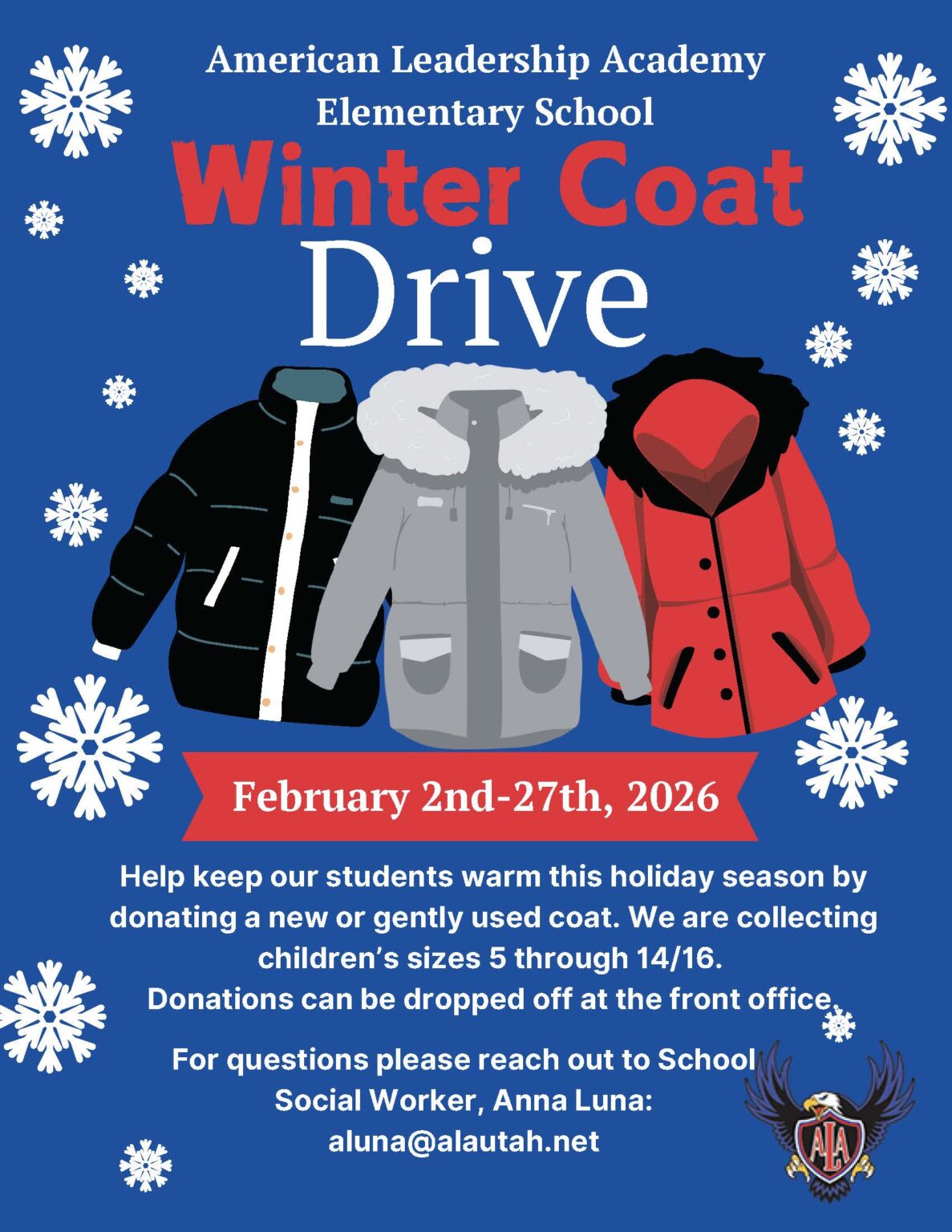 Coat Drive - American Leadership Academy